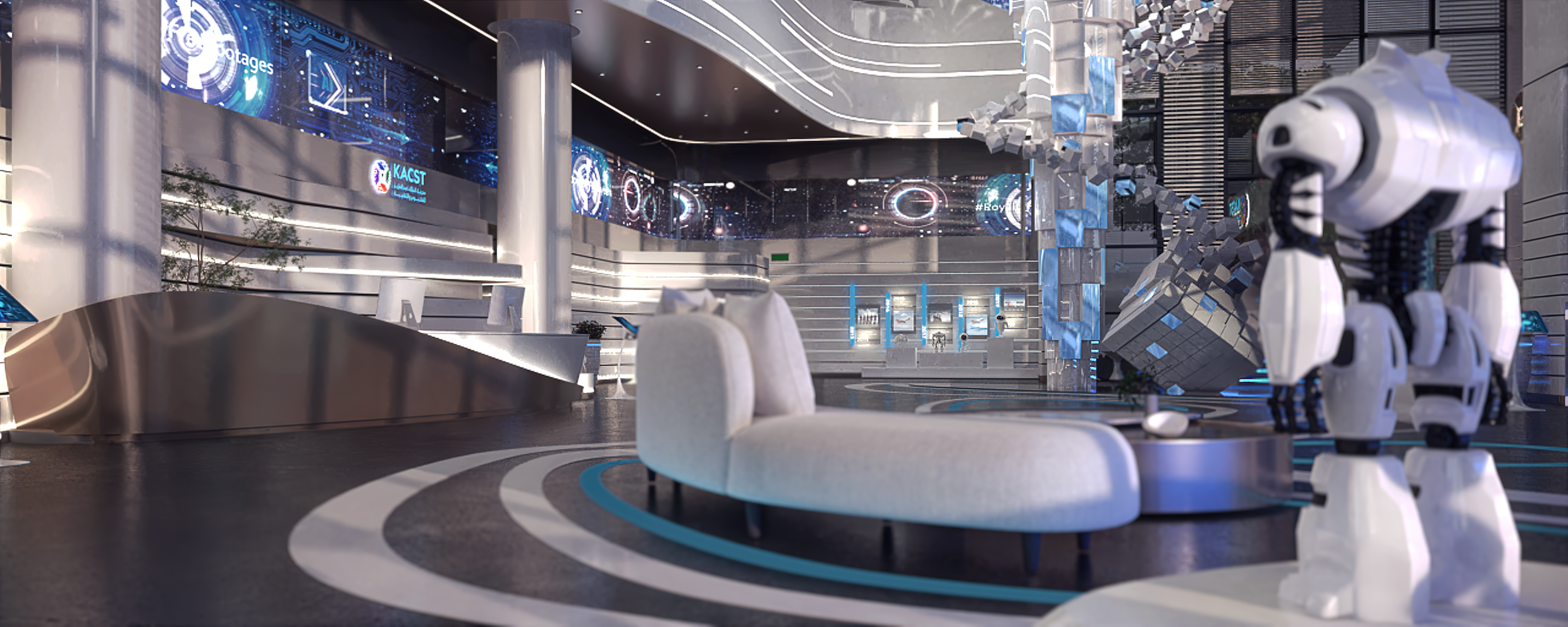 KACST Conference Entrance Redesign–Fluid Architecture in Riyadh